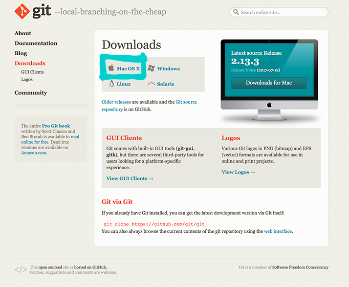 Mac版 Dreamweaver CC 2017でGit を使えるようにする
